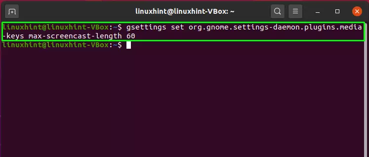 Hur man spelar in en del av skärmen i Ubuntu 12119_2