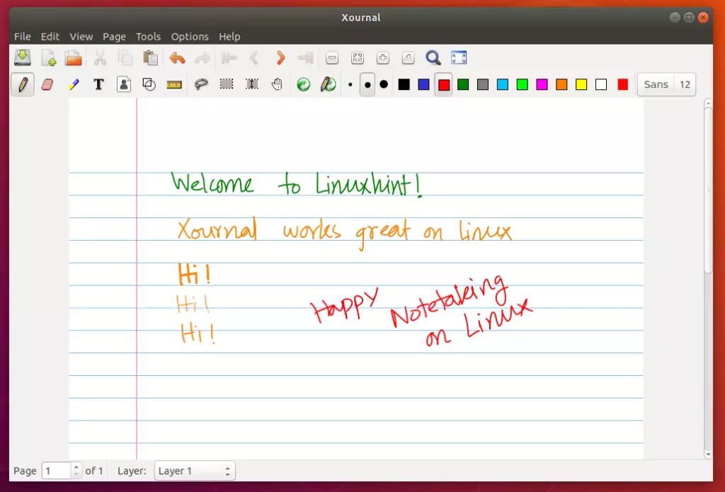 Cara Memasang dan Menggunakan Apl Mengambil Nota Xournal pada Ubuntu 12156_10