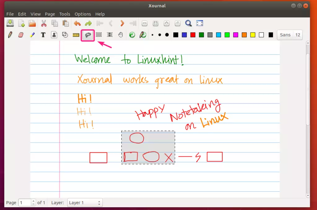 Cara Memasang dan Menggunakan Apl Mengambil Nota Xournal pada Ubuntu 12156_14