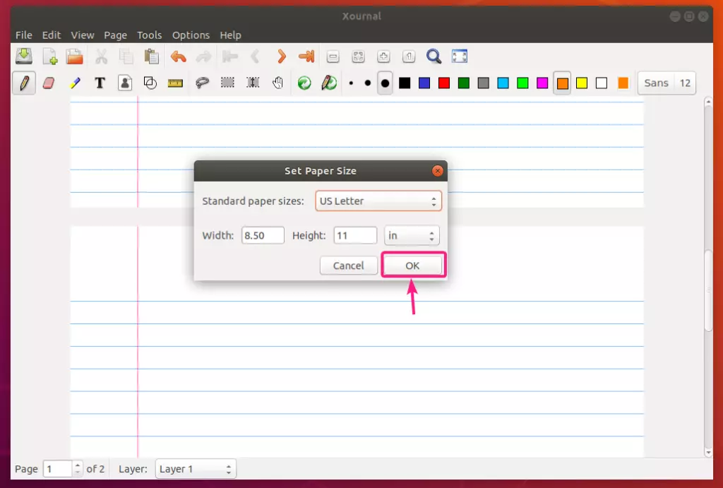 Ubuntu'до Xournal Note Takeing колдонмосун кантип орнотуу жана колдонуу керек 12156_21