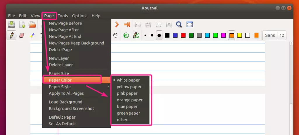 Ubuntu တွင် Xournal Note Taking အက်ပ်ကို ထည့်သွင်းအသုံးပြုနည်း 12156_22