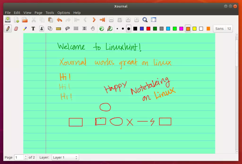 Ubuntu တွင် Xournal Note Taking အက်ပ်ကို ထည့်သွင်းအသုံးပြုနည်း 12156_23