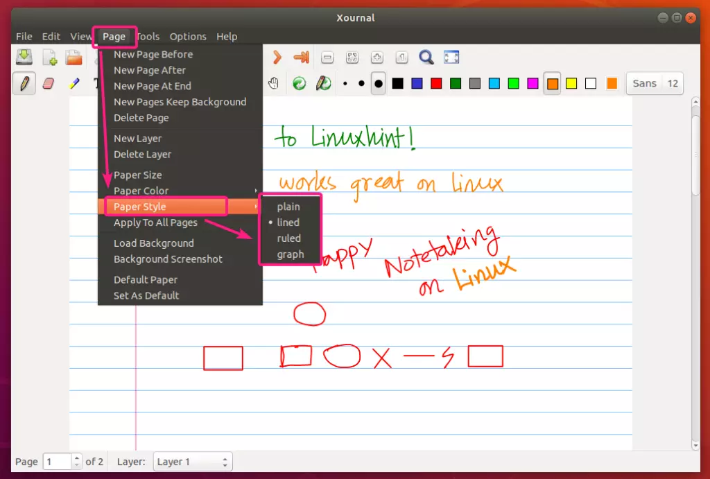 Cara Memasang dan Menggunakan Apl Mengambil Nota Xournal pada Ubuntu 12156_25