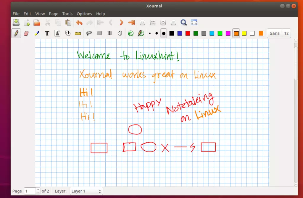 როგორ დააინსტალიროთ და გამოვიყენოთ Xournal Note Takeing აპლიკაცია Ubuntu-ზე 12156_26