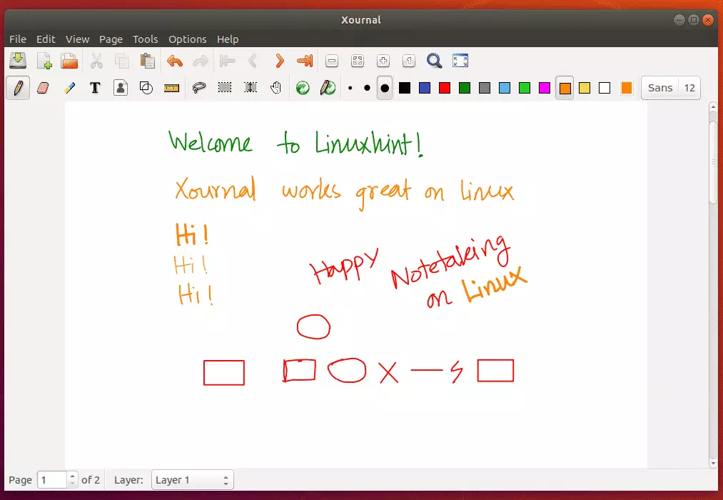 Ubuntu တွင် Xournal Note Taking အက်ပ်ကို ထည့်သွင်းအသုံးပြုနည်း 12156_27