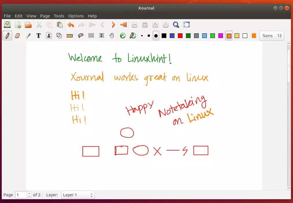 उबंटूवर Xournal Note Takeing अॅप कसे स्थापित करावे आणि कसे वापरावे 12156_27