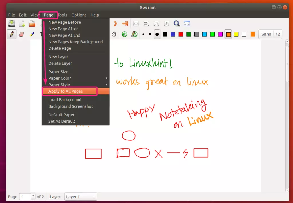 Cara Instal lan Gunakake Aplikasi Xournal Note Taking ing Ubuntu 12156_28