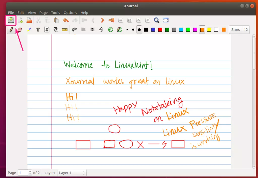 Ubuntu'до Xournal Note Takeing колдонмосун кантип орнотуу жана колдонуу керек 12156_34