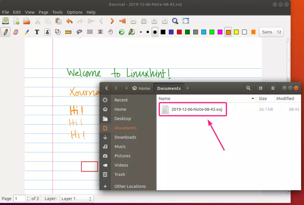 Cara Memasang dan Menggunakan Apl Mengambil Nota Xournal pada Ubuntu 12156_36