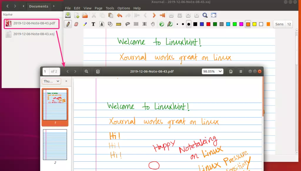 Ubuntu मा Xournal Note टेकिङ एप कसरी स्थापना र प्रयोग गर्ने 12156_39