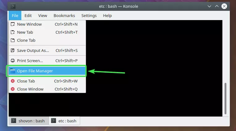 كيفية استخدام تطبيق Konsole Terminal 12158_8