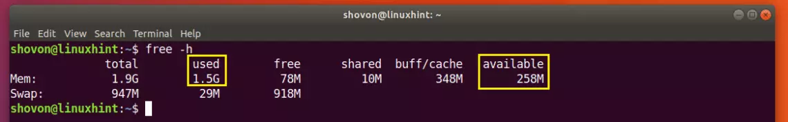 Hvordan sjekke RAM-en din på Ubuntu 12161_3