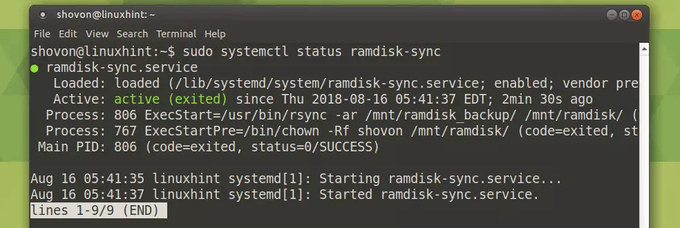 Een Ramdisk maken en gebruiken op Ubuntu 18.04 12162_17
