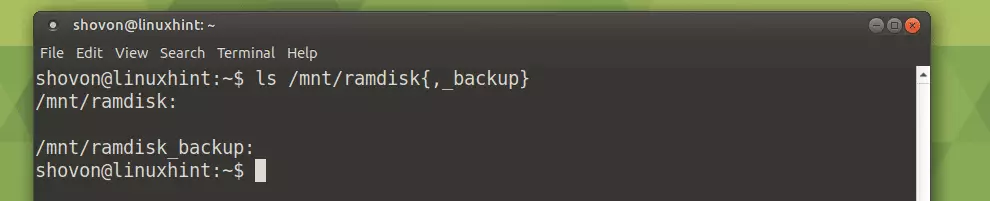 Een Ramdisk maken en gebruiken op Ubuntu 18.04 12162_18