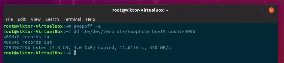 Ubuntu дахь Swap хэмжээг өөрчлөх 12163_3