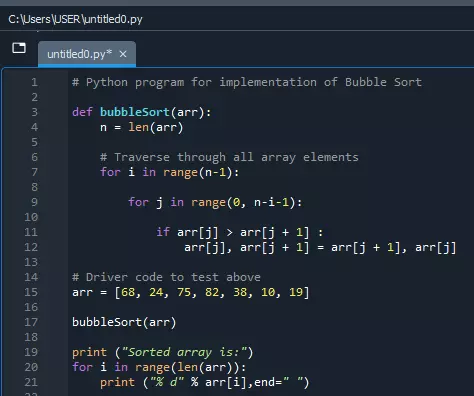 Bubble sort python 12176_1