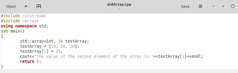 Unsaon Paggamit ang std::array 12190_11