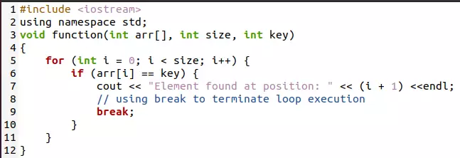 Break-instructie in C++ 12193_5