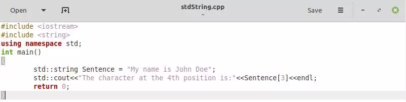 Giunsa Paggamit ang std::string 12194_14