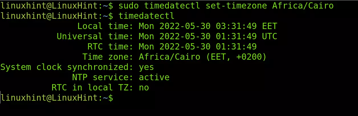 Hoe de tijdzone in Linux te veranderen 121_4