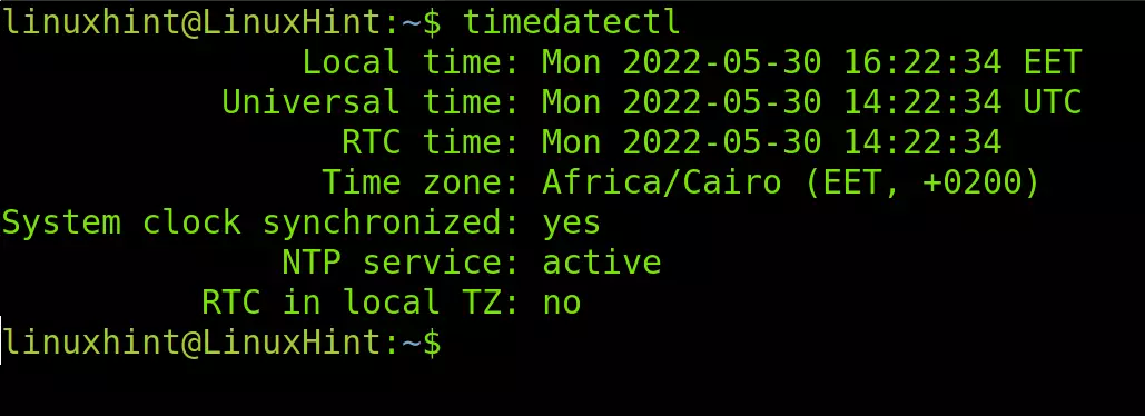 Linux માં ટાઇમ ઝોન કેવી રીતે બદલવો 121_5
