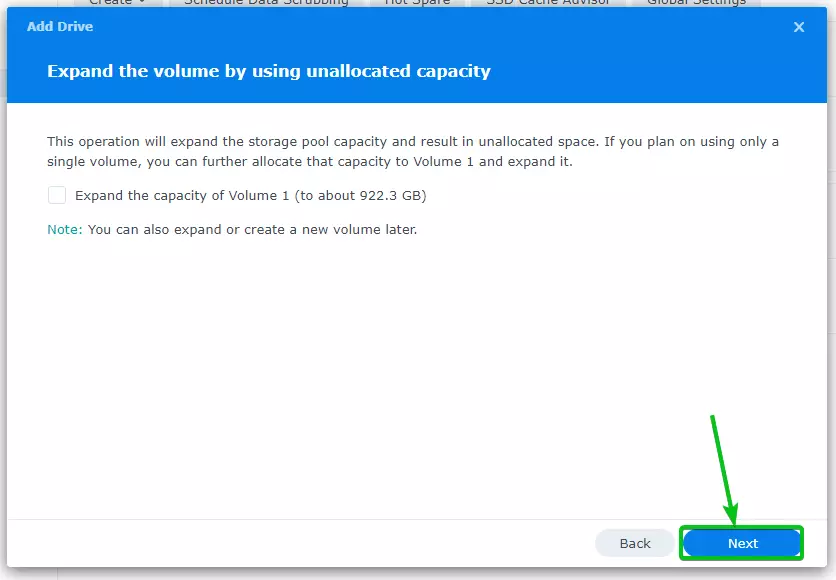 म कसरी Synology मा भोल्युम (डिस्क स्पेस) बढाउन सक्छु? 1221_13