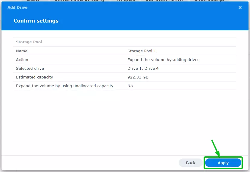 म कसरी Synology मा भोल्युम (डिस्क स्पेस) बढाउन सक्छु? 1221_14