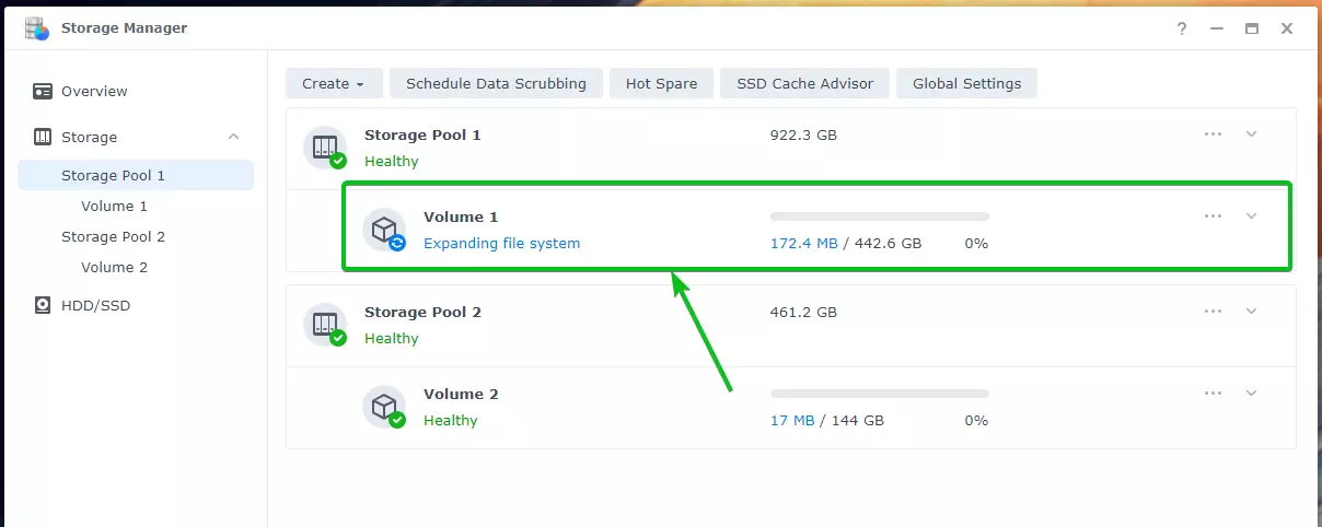 म कसरी Synology मा भोल्युम (डिस्क स्पेस) बढाउन सक्छु? 1221_22