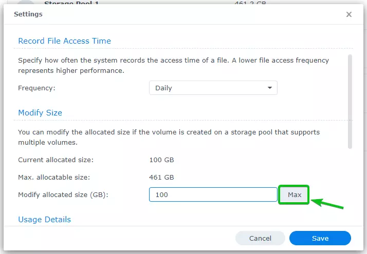 Bawo ni MO Ṣe Mu Iwọn didun pọ si (Aaye Disiki) lori Synology? 1221_5