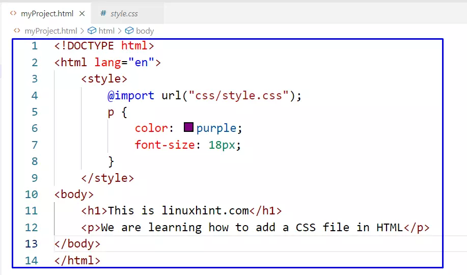 چگونه یک فایل CSS را در HTML اضافه کنیم 12227_6