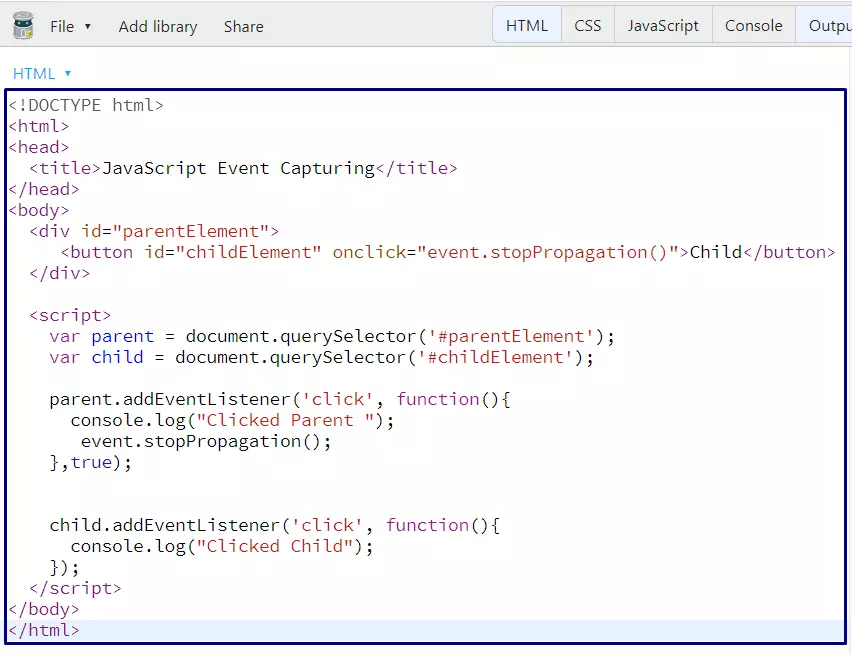 Event Bubbling of Event Capture in JavaScript 12228_12