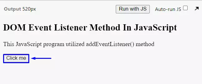 DOM Event Listener aðferð í JavaScript 12229_2