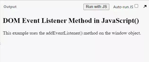 DOM Event Listener aðferð í JavaScript 12229_9