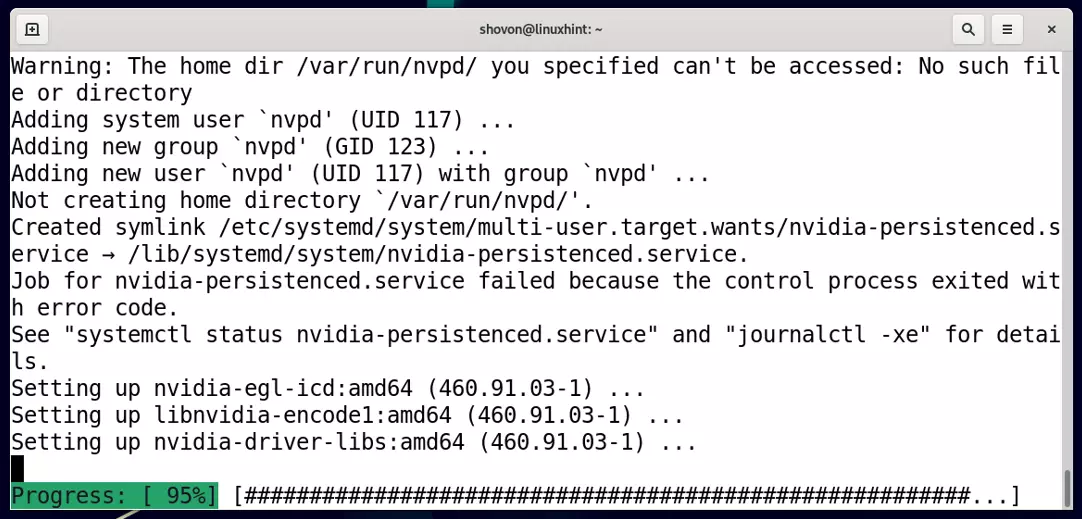 Debian 11에 NVIDIA 드라이버 설치 1222_12