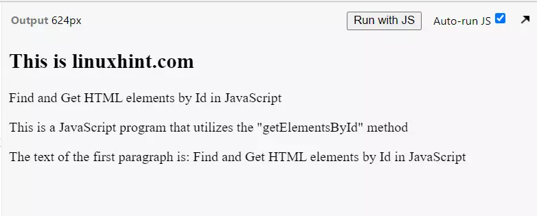 جاوا اسکرپٹ میں HTML عناصر کو کیسے تلاش اور حاصل کیا جائے۔ 12235_2