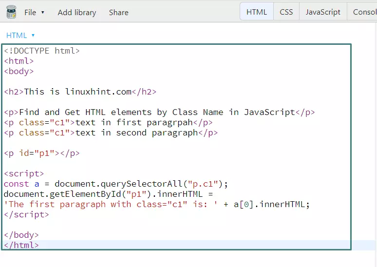 如何在 JavaScript 中查找和獲取 HTML 元素 12235_7