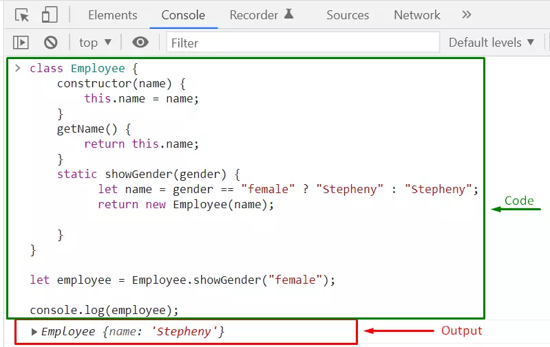 Mètodes de classe estàtica de JavaScript 12238_1