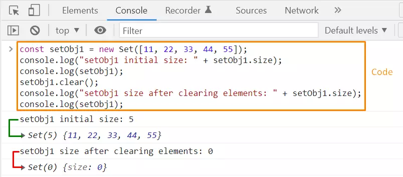 Kaedah Set Objek dalam JavaScript 12240_7