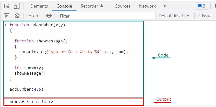 Funções aninhadas de JavaScript 12242_3