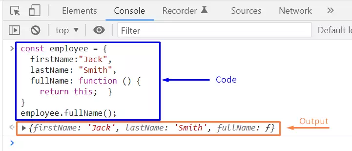 Ֆունկցիան որպես մեթոդ JavaScript-ում կանչելը 12245_4