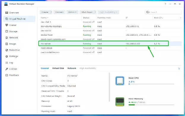 Synology NAS تي هڪ Minecraft سرور ورچوئل مشين کي ڪيئن ميزباني ڪجي؟ 1224_38