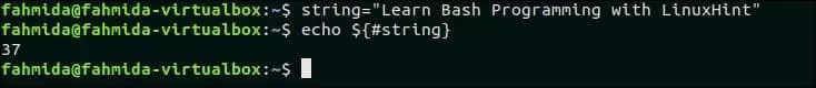 Vind lengte van string in Bash 12261_1