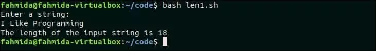 Bash-da sətir uzunluğunu tapın 12261_3