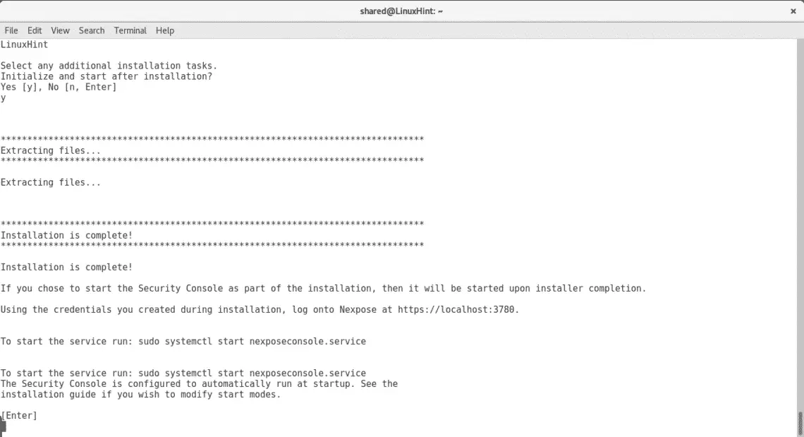 Fametrahana Nexpose Vulnerability Scanner amin'ny Debian/Ubuntu 1228_12