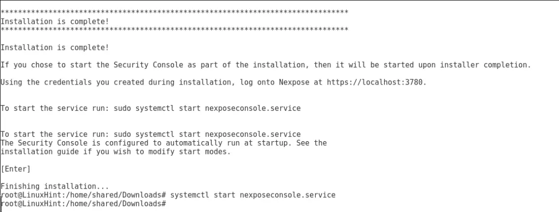 Instalante Nexpose Vulnerability Scanner sur Debian/Ubuntu 1228_14
