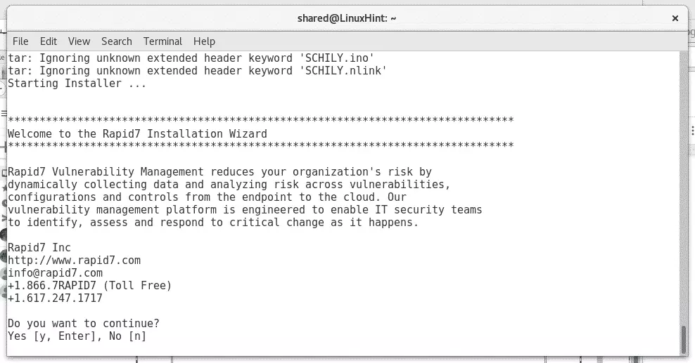 Debian/Ubuntu တွင် Nexpose Vulnerability Scanner ကို ထည့်သွင်းခြင်း။ 1228_5