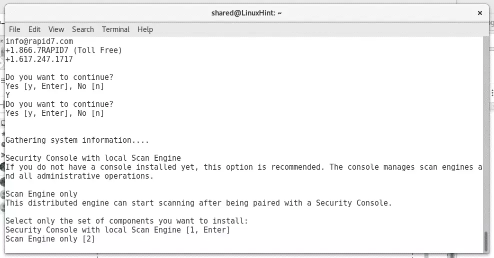 Debian/Ubuntu တွင် Nexpose Vulnerability Scanner ကို ထည့်သွင်းခြင်း။ 1228_6