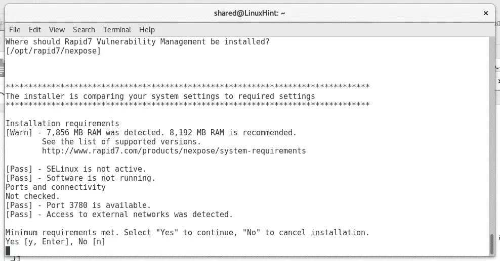 Fametrahana Nexpose Vulnerability Scanner amin'ny Debian/Ubuntu 1228_8