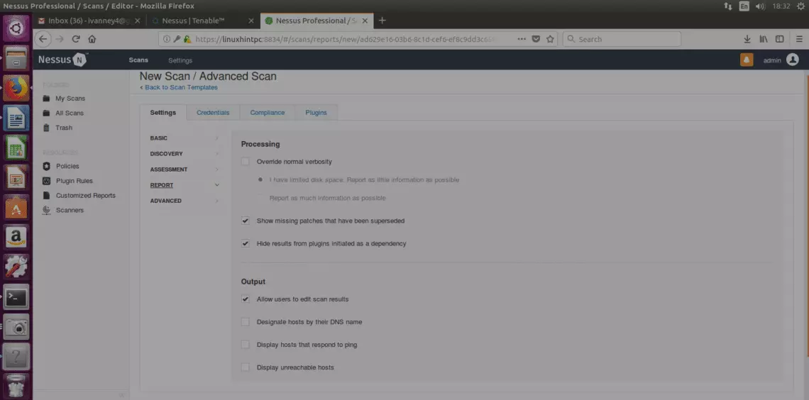 Nessus Ubuntu ינסטאַלירונג און טוטאָריאַל 1229_19