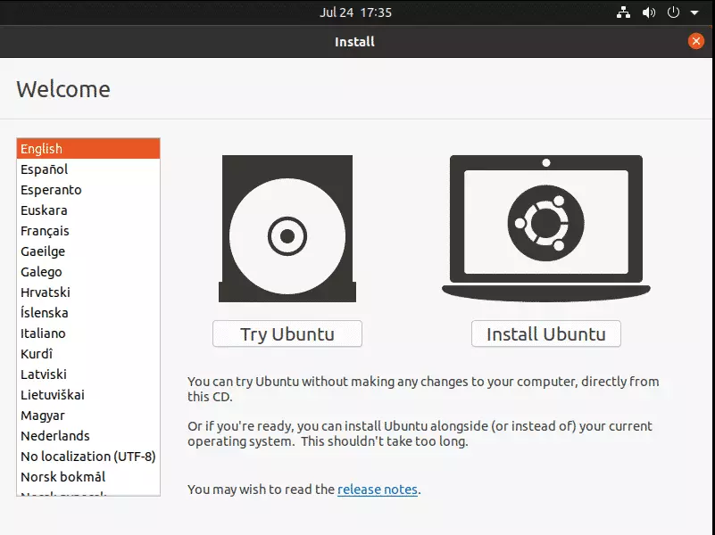 Qalisa Ubuntu 20.04 ukusuka kwi-USB Stick 12322_4